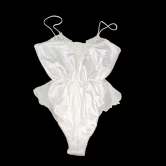 body chic | Intimates & Sleepwear | Vintage Made In Usa Satin High Cut ...